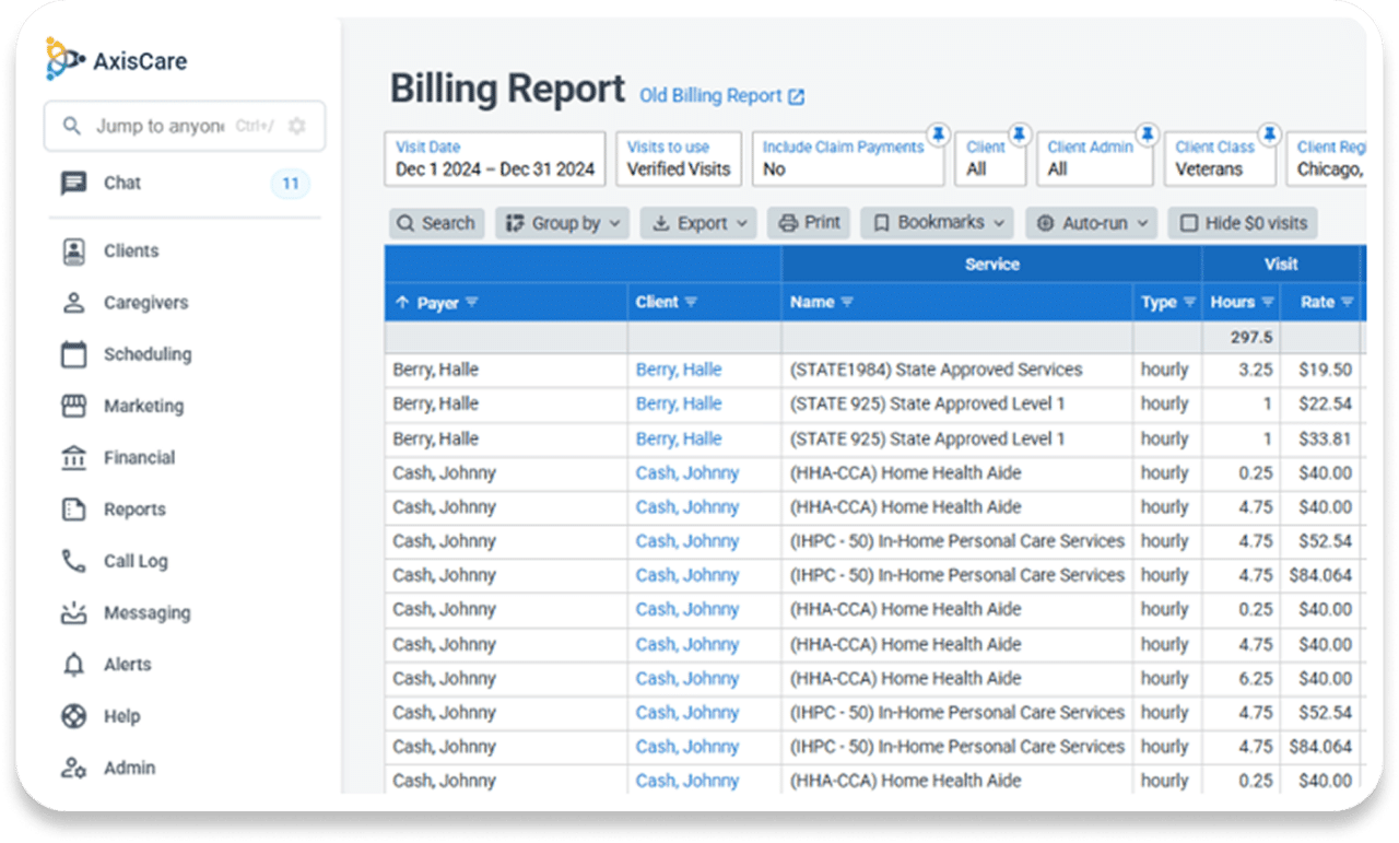Home Care Reporting Software | AxisCare
